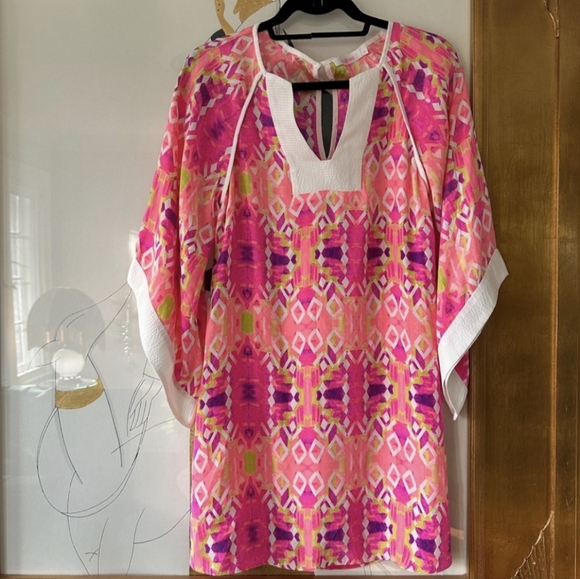 Alice & Trixie | Dresses | Alice Trixie Neon Tribal Tunic Kimono Caftan ...